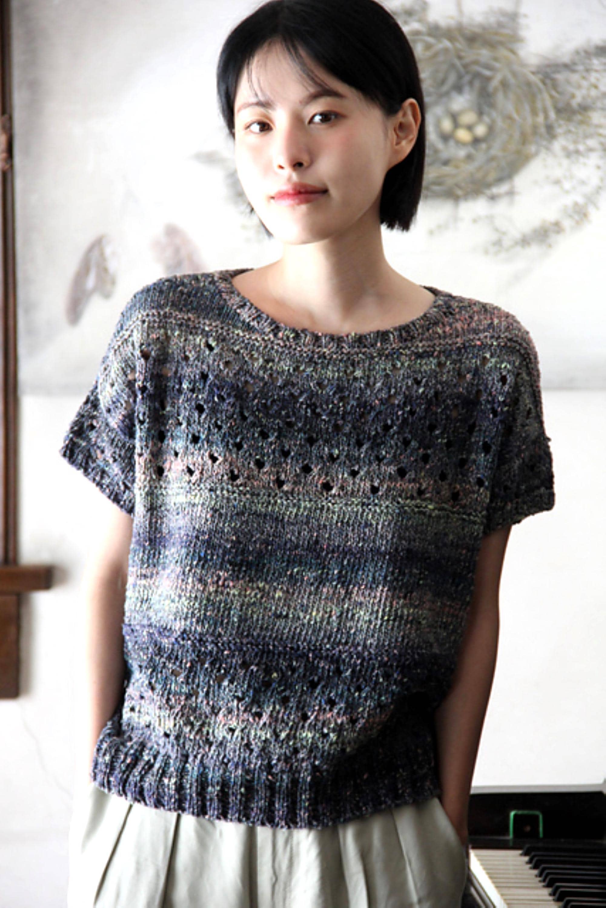 Tomoe Top, PDF Knitting Pattern, Intermediate Level Knitting, English ...