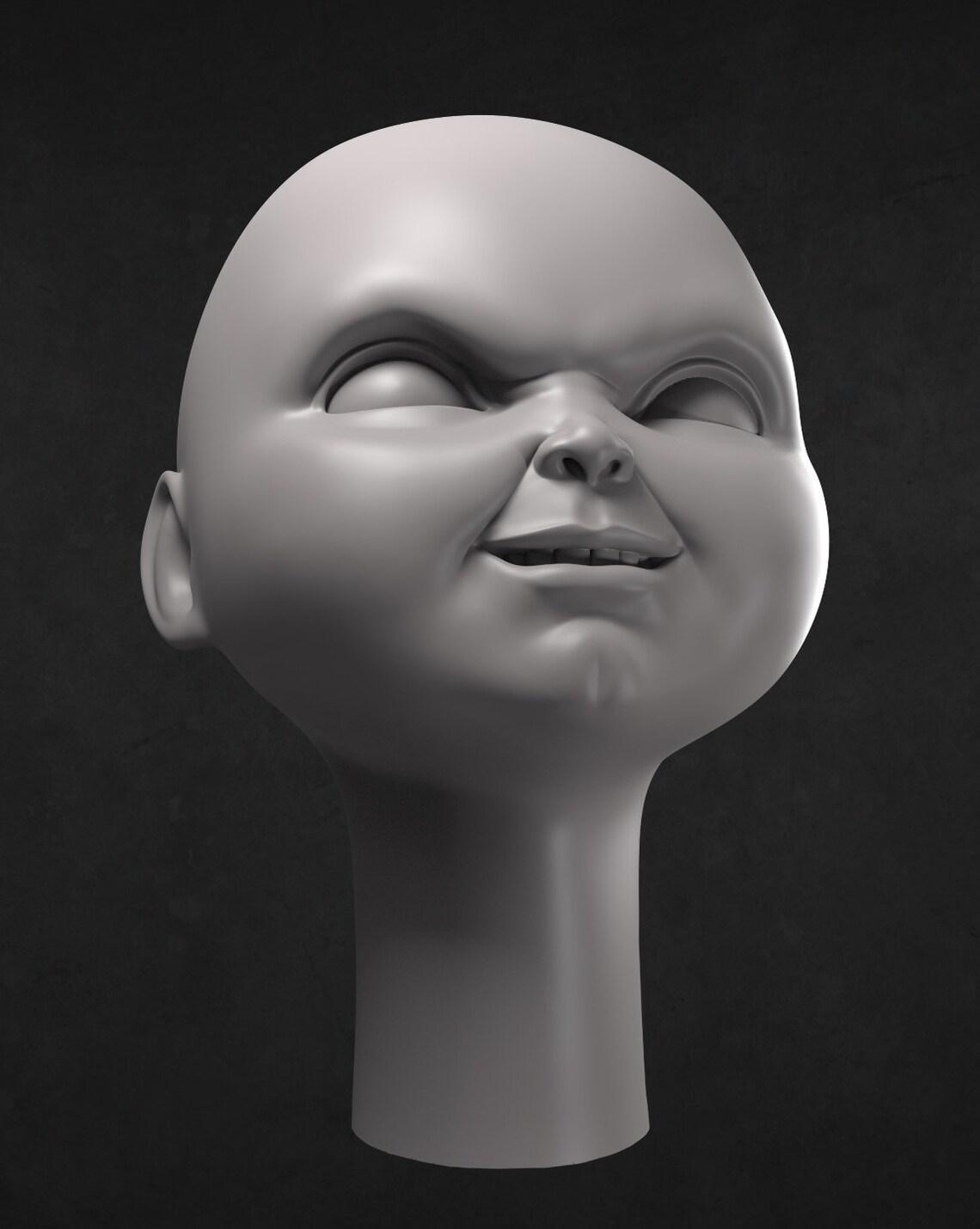 Chucky Doll Head STL 3D Print Model - Etsy