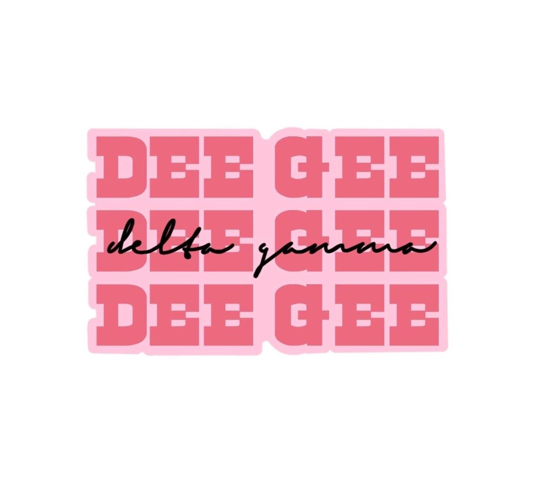 Delta Gamma / Dee Gee Sticker - Etsy