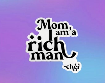 Rich Man Sticker - Etsy