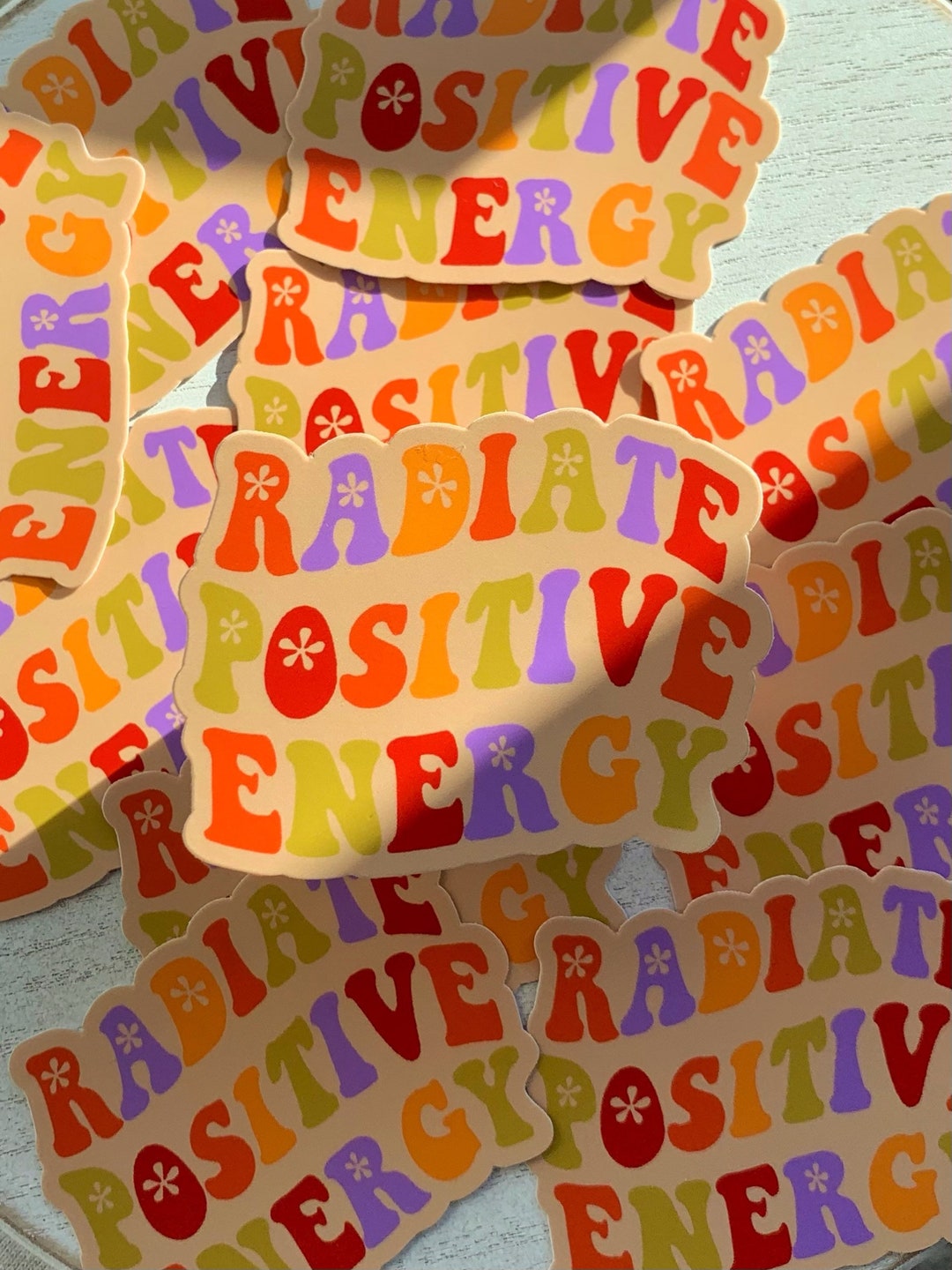 Radiate Positive Energy Sticker - Etsy