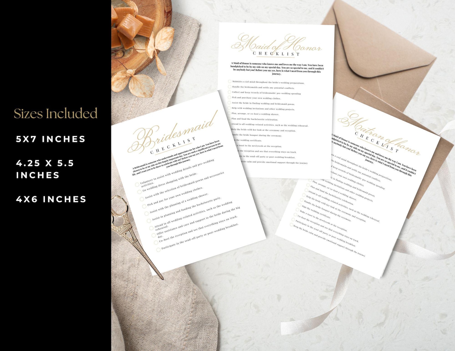 Bridal Party Duties Checklist, Printable Bridesmaid To-do List, Maid of ...