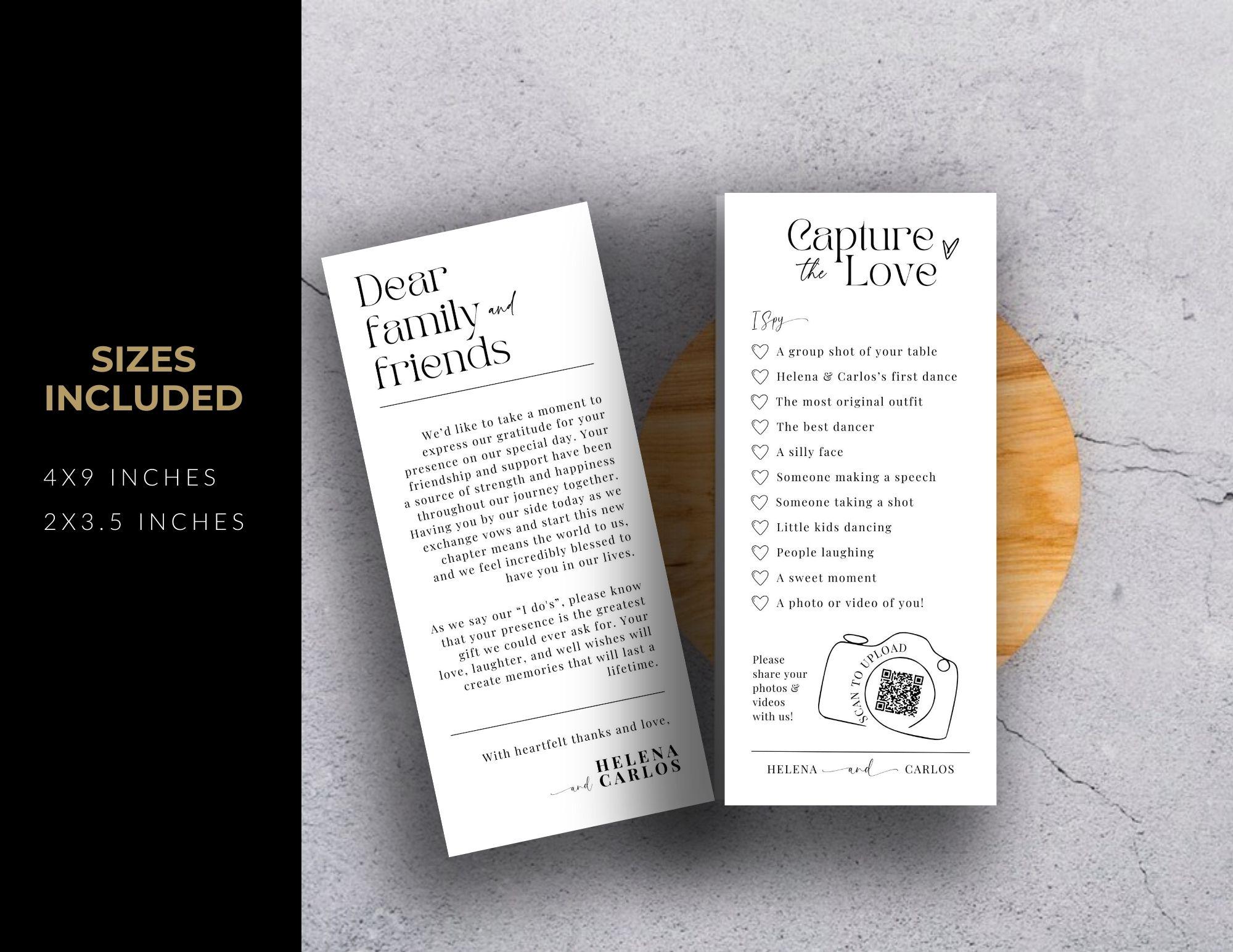 I Spy Wedding Game Capture the Love Photo Scavenger Hunt Wedding Game ...