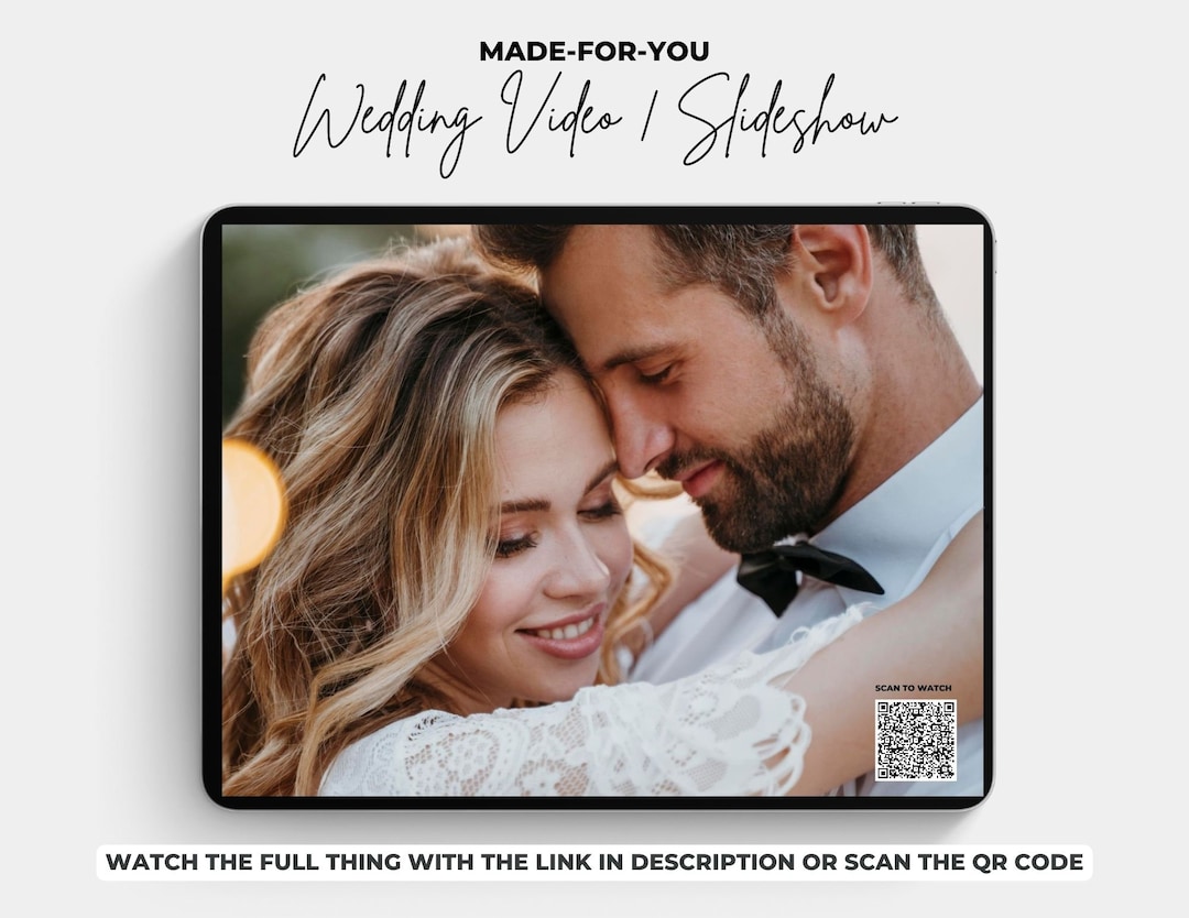 Customizable DIY Wedding Video & Slideshow With Music | Canva Editable ...