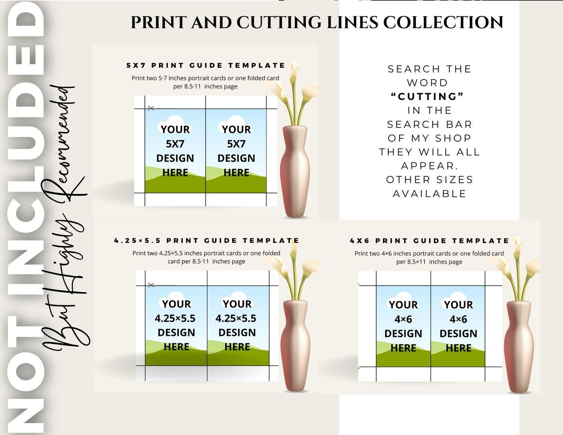 Minimalist Wedding Invitation Set, Modern Wedding Invitation Suite ...