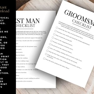 Bridal Party Duties Checklist, Printable Bridesmaid To-do List ...