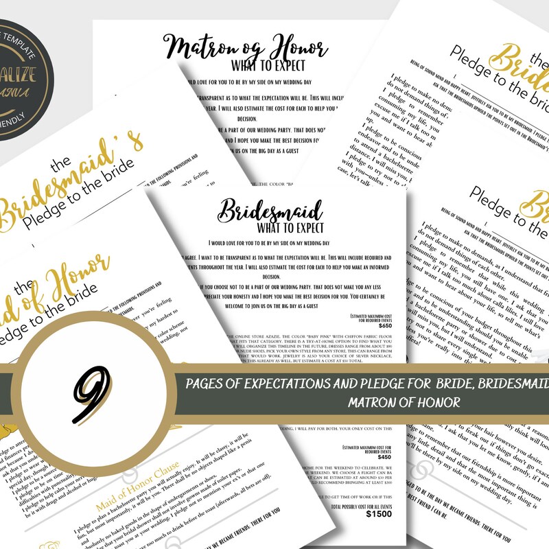 Pledge Card Templates - Etsy