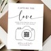 Customizable Wedding Photo Sharing Sign, Capture the Love QR Code ...