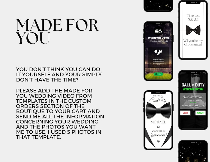 Groomsman Video Proposal, Will You Be Best Man, Take a Shot Gaming ...
