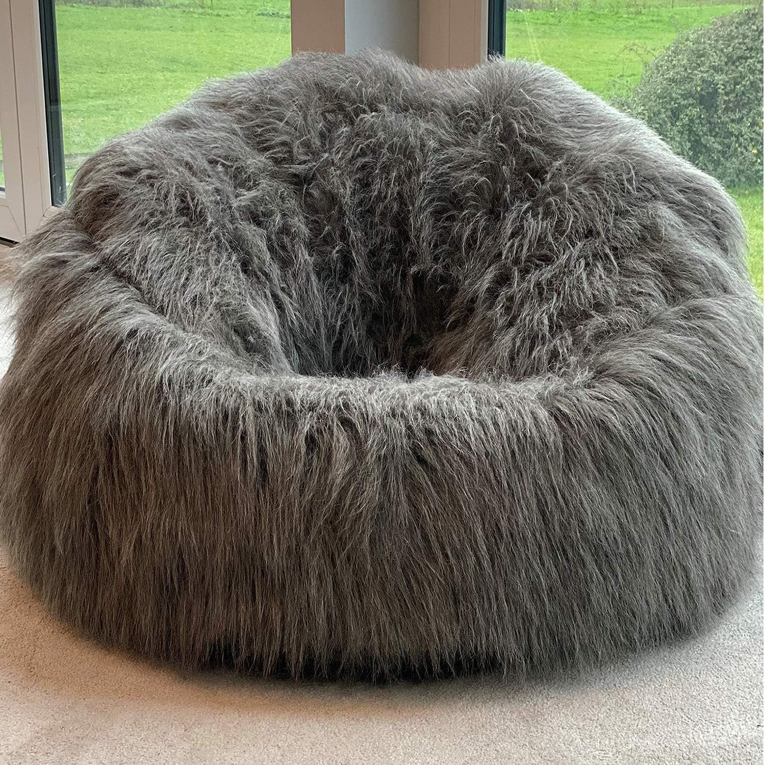 Grey adult bean bag store