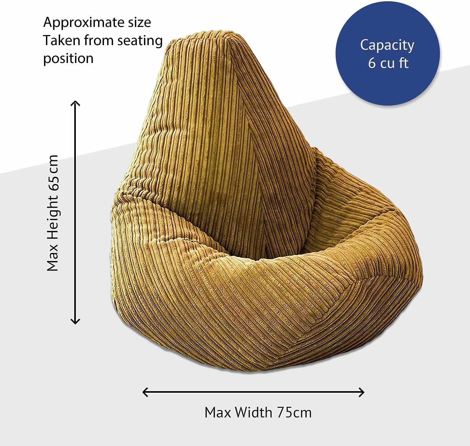 Jumbo Cord Bean Bag Childrens Jumbo Cord Highback Beanbag - Etsy