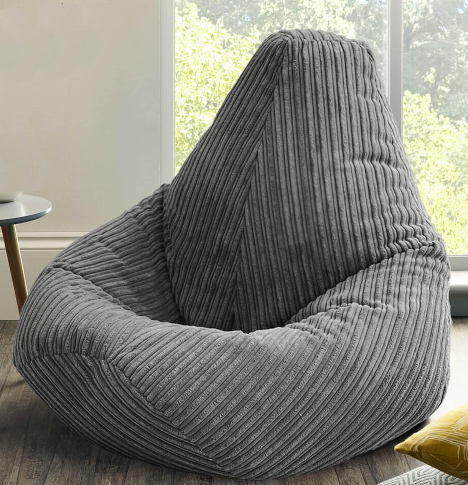 Jumbo Cord Bean Bag Childrens Jumbo Cord Highback Beanbag Chair Ready ...