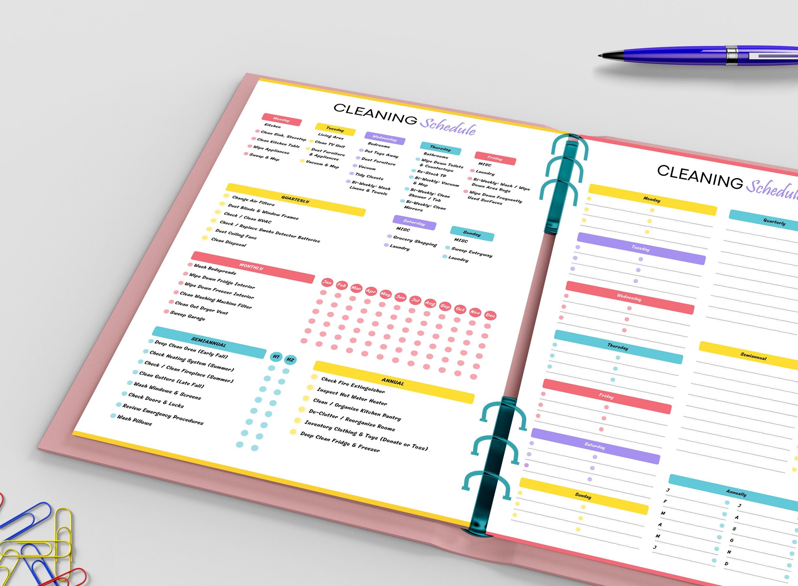 Household Planner Household Printable Planner Instant Download Home ...