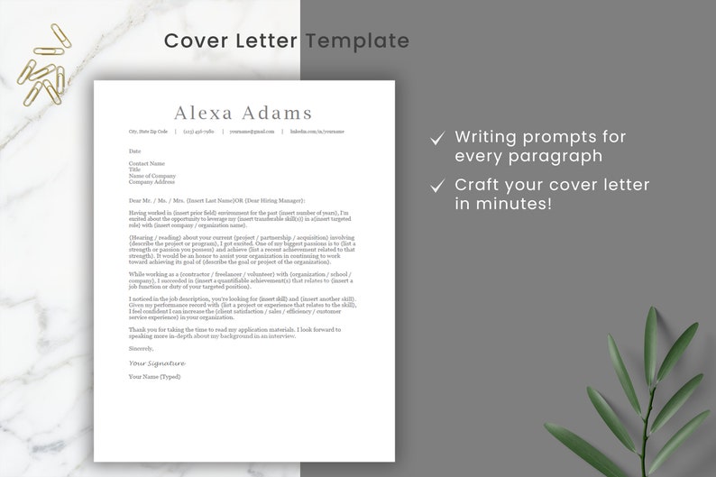 Combination Resume Template - ATS Resume Template - Career Change After ...