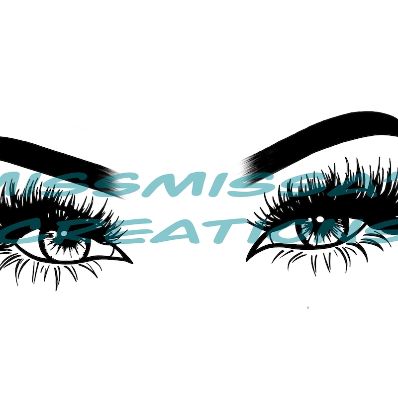 Lashes Svg - Etsy