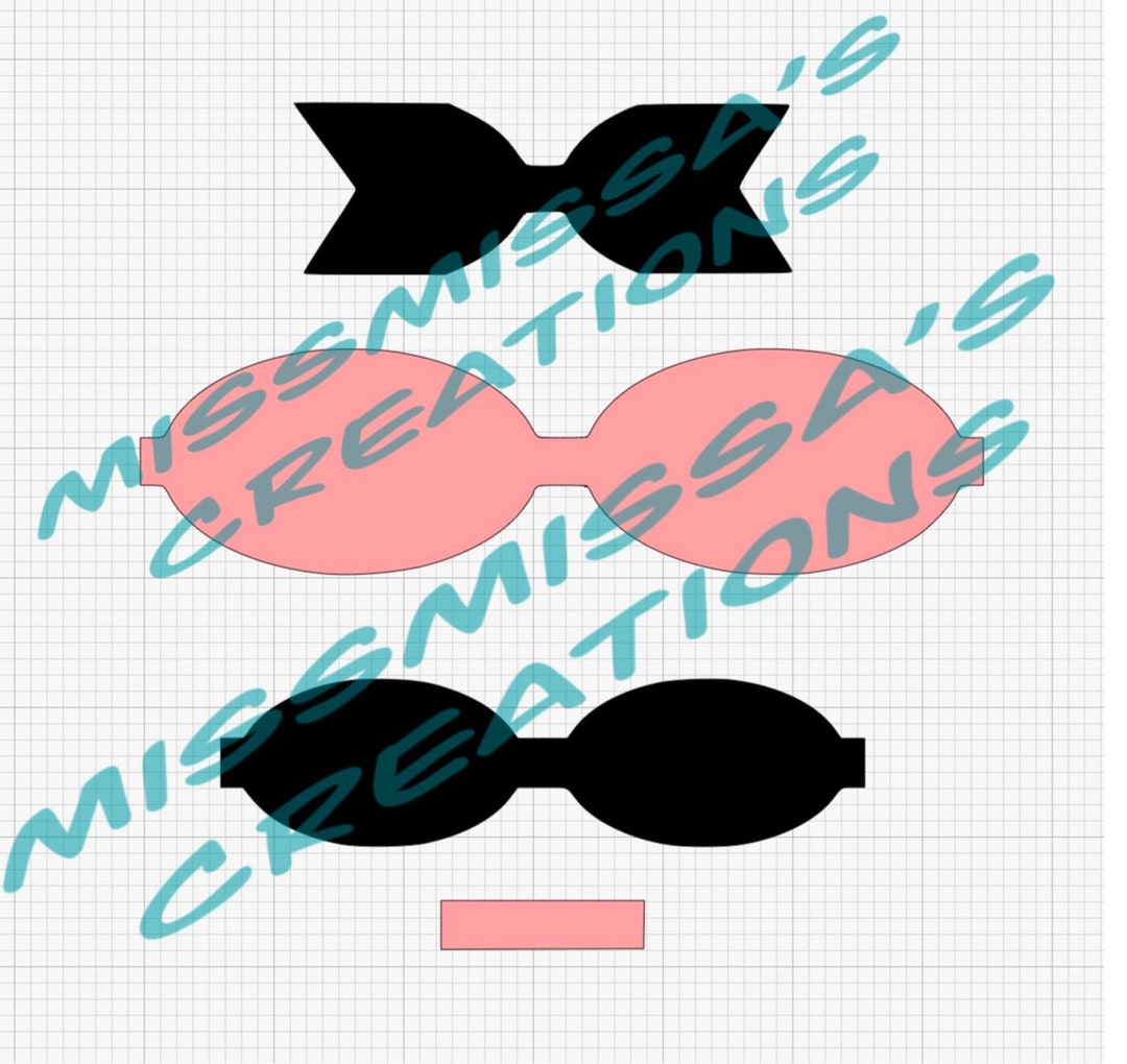 Basic Bow Template, Svg - Etsy