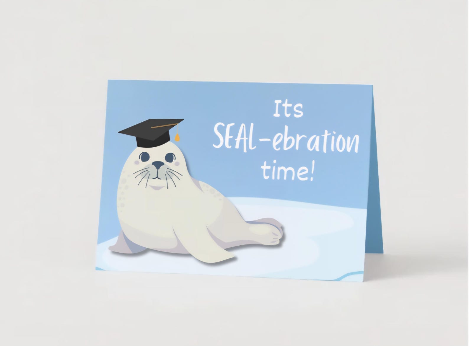 2025 Graduation Card | Custom Grad Card | Neutral Grad Card | Seal Grad ...
