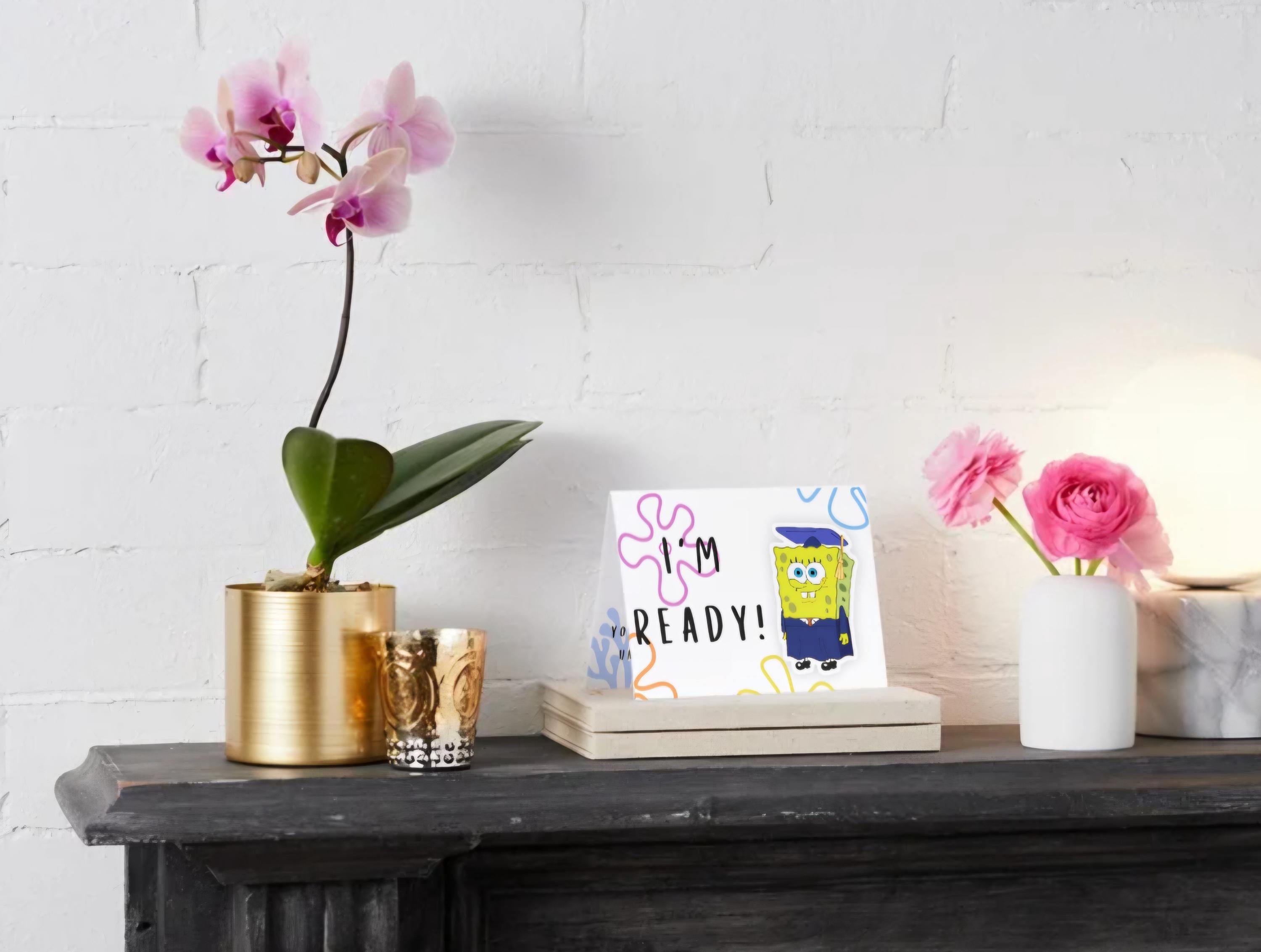 Spongebob Inspired Grad Card, Bikini Bottom Graduation Card, 2025 Grad ...