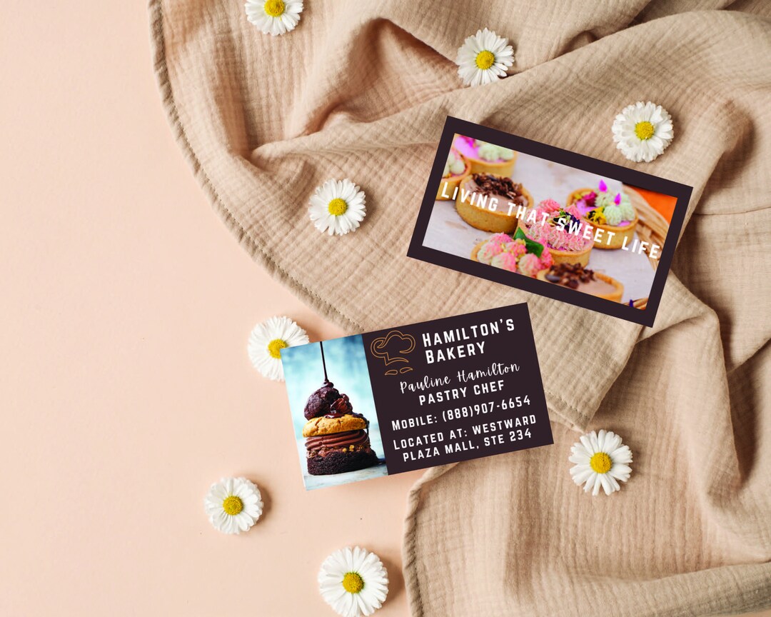 Pastry Business Card - Etsy