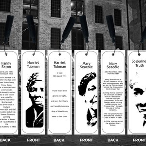 Black History Bookmarks,black History,bookmarks,inspirational Black ...