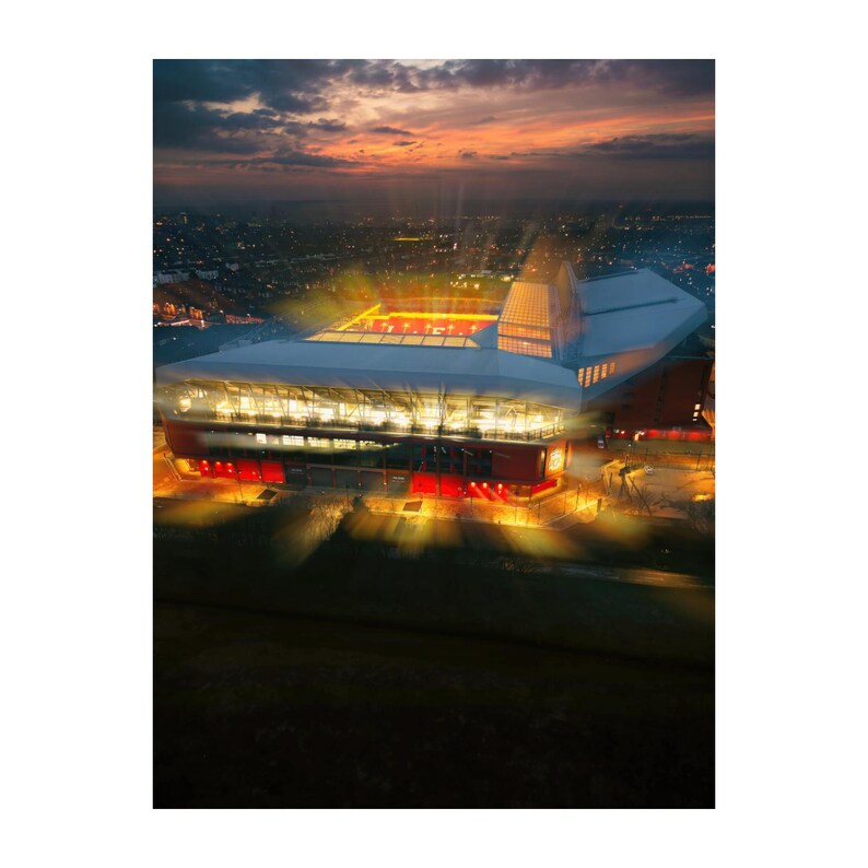 Anfield Stadium View,liverpool FC Wall Art,under the Lights,photography ...