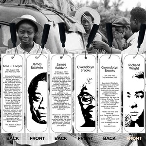 Black History Bookmarks,black History,bookmarks,inspirational Black ...