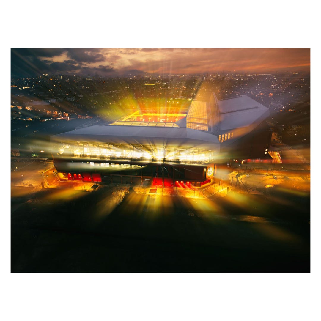 Anfield Stadium View,liverpool FC Wall Art,under the Lights,photography ...