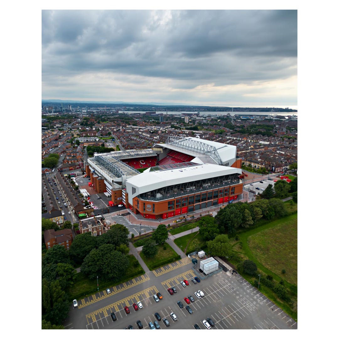 Anfield Stadium Aerial View,liverpool FC Wall Art,printable Football ...