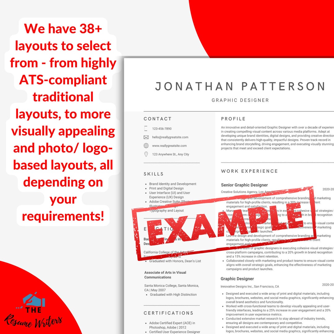 Custom Resume Writing Service – Professional, Ats-friendly Resumes for ...