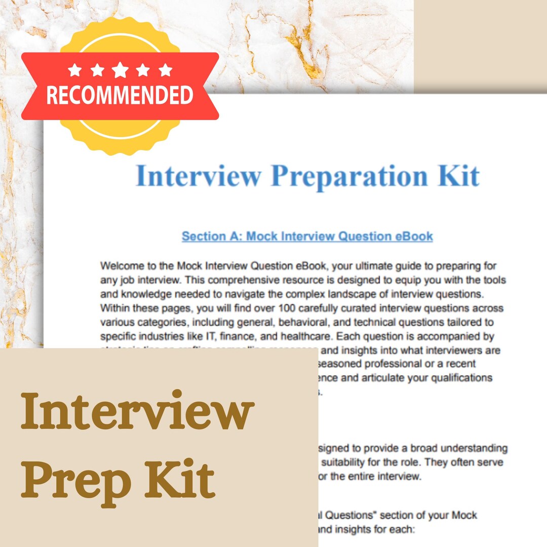 Complete Interview Prep Kit – 100+ Questions & Body Language Guide ...
