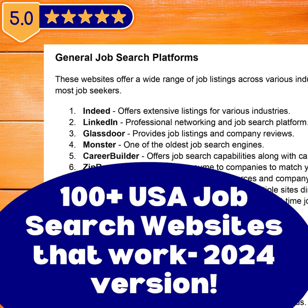 2025 USA Job Search Guide: 100+ Career Sites & Resume Tips (digital ...