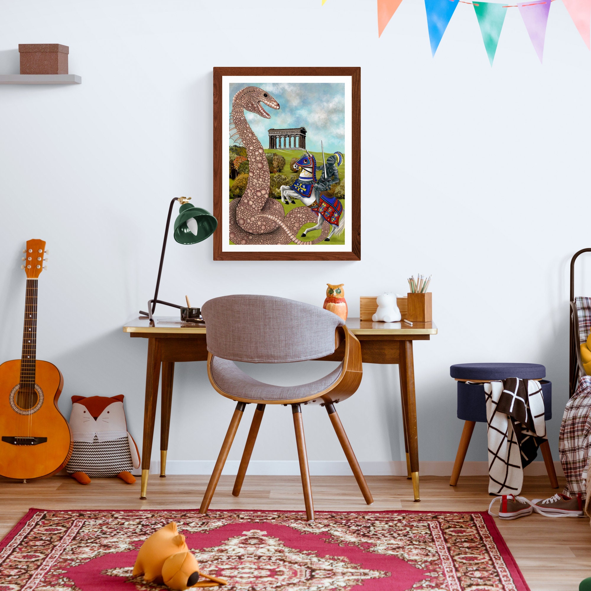 The Lambton Worm Printable Art Boy Room Decor English - Etsy