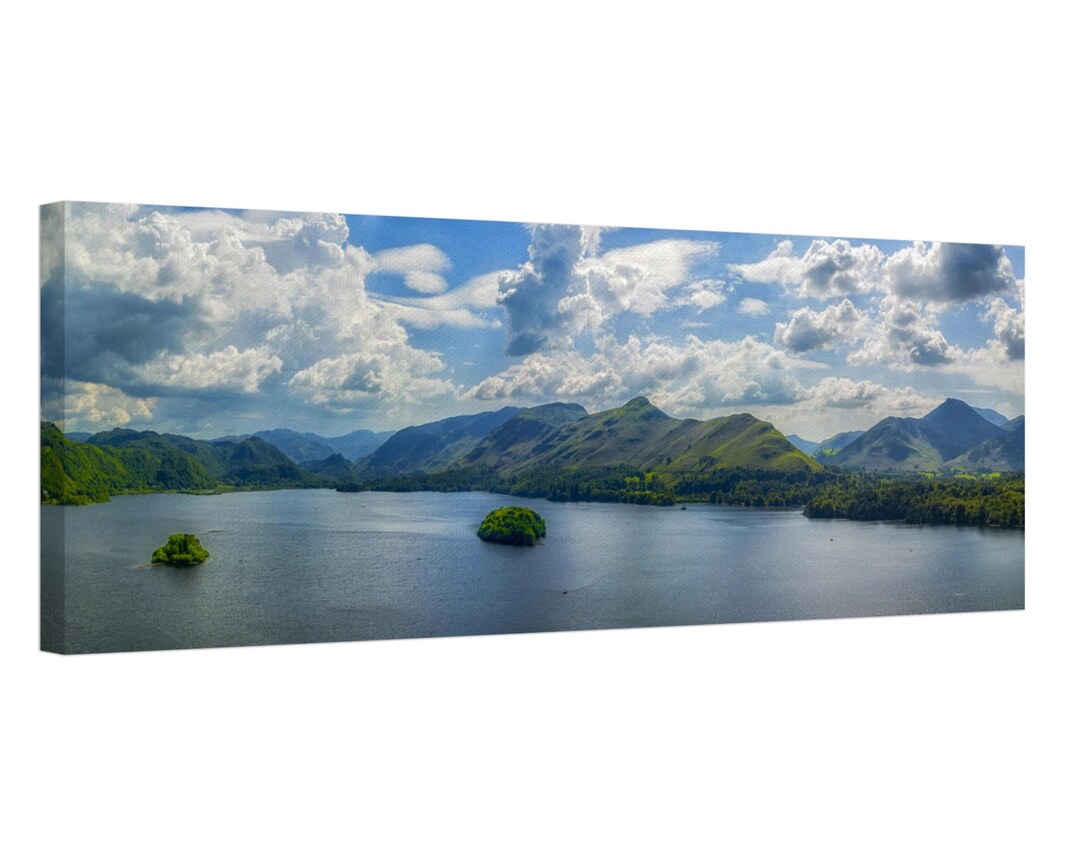 Catbells & Derwent Water Canvas Print: Lake District Landscape Art ...