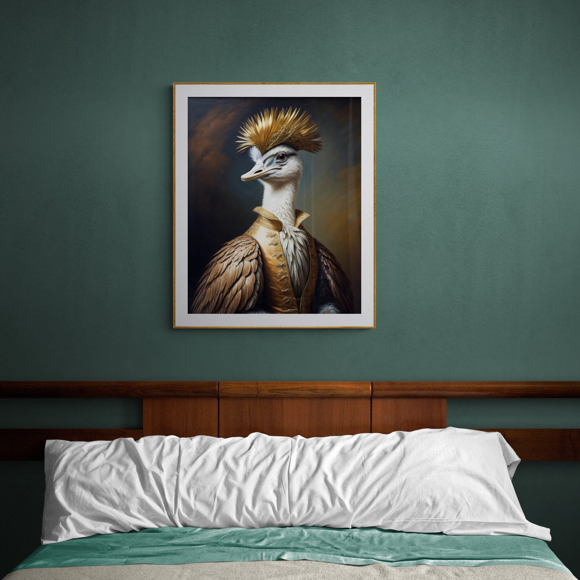 Ostrich Wall Art Abstract Ostrich Art A4 and Larger Funny Ostrich ...