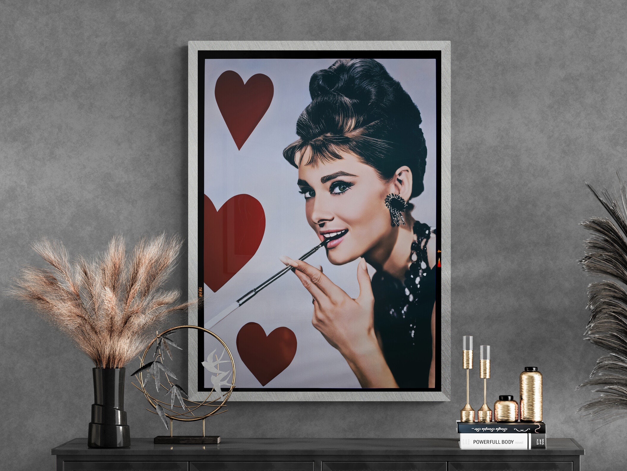 Retro Wall Art Old Hollywood Posters Audrey Hepburn Vintage Photograph ...