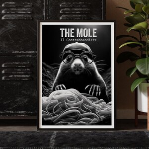 Mafia Mole Poster | Underground Pasta Art | Funny Animal Gangster Print ...