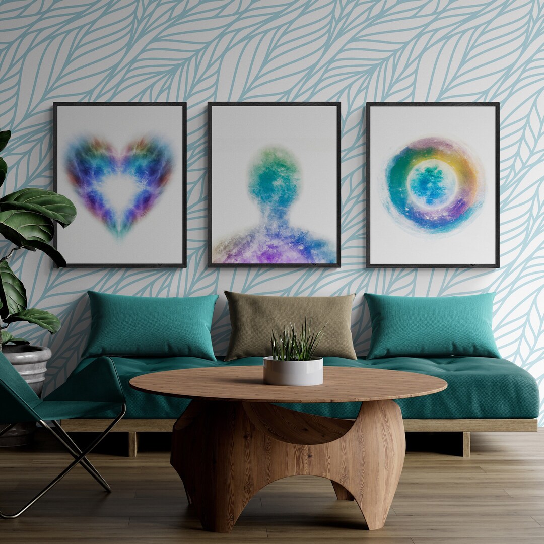 Aura Printable Wall Art Set | Aura Poster | Gradient Wall Art ...