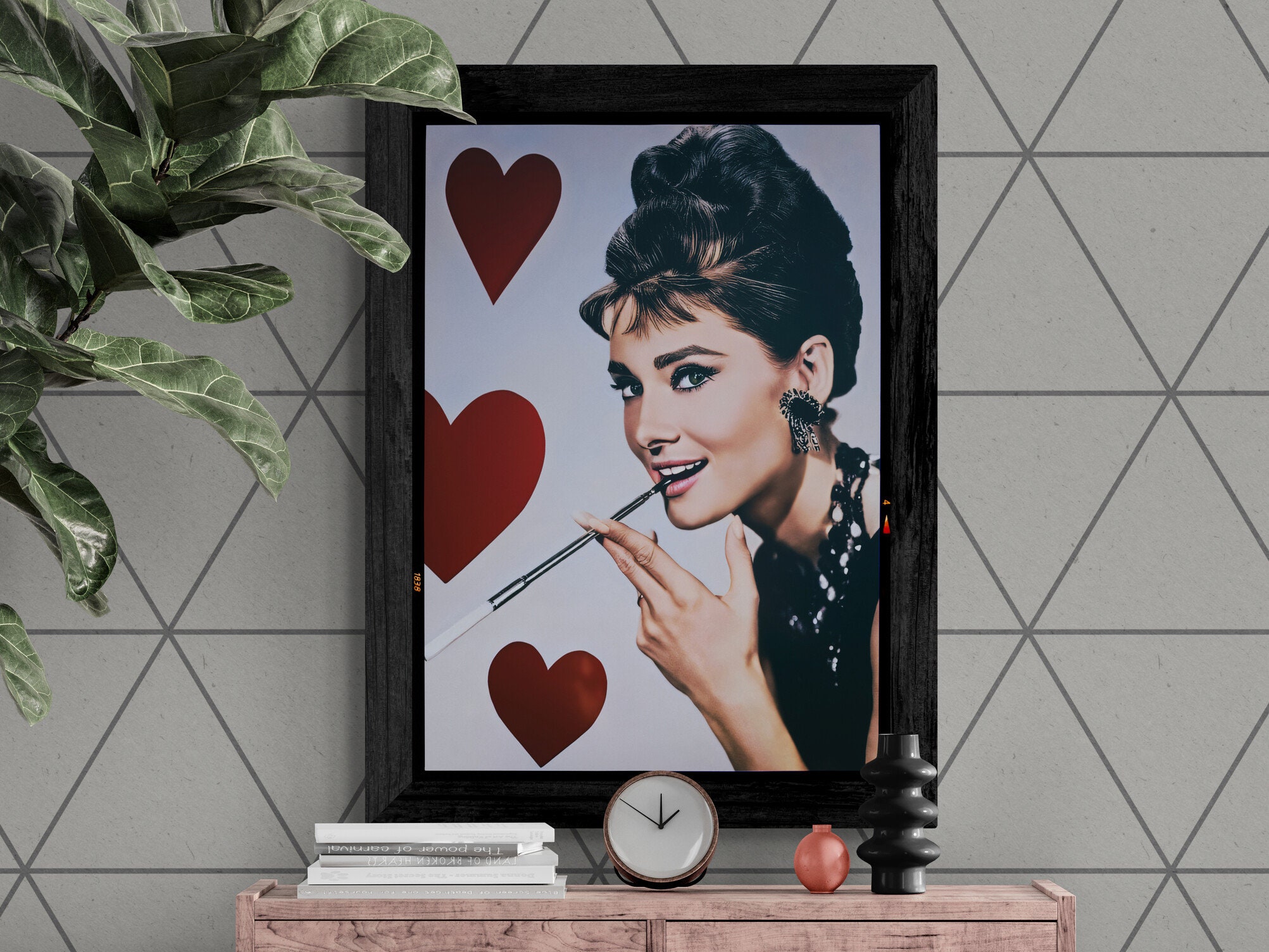 Retro Wall Art Old Hollywood Posters Audrey Hepburn Vintage Photograph ...