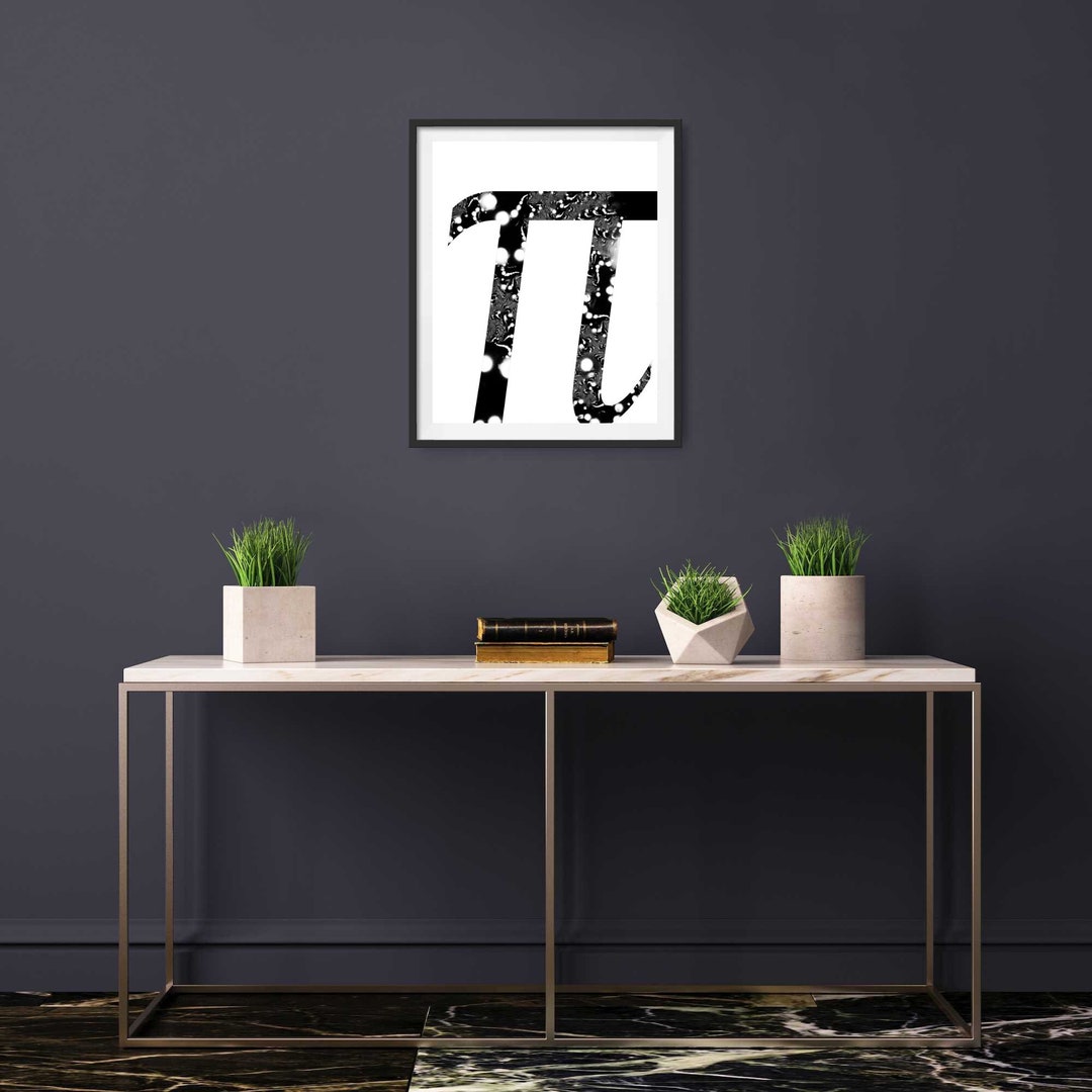 Pi Print | Typography Print | Minimalist Print | Affiche Scandinave ...