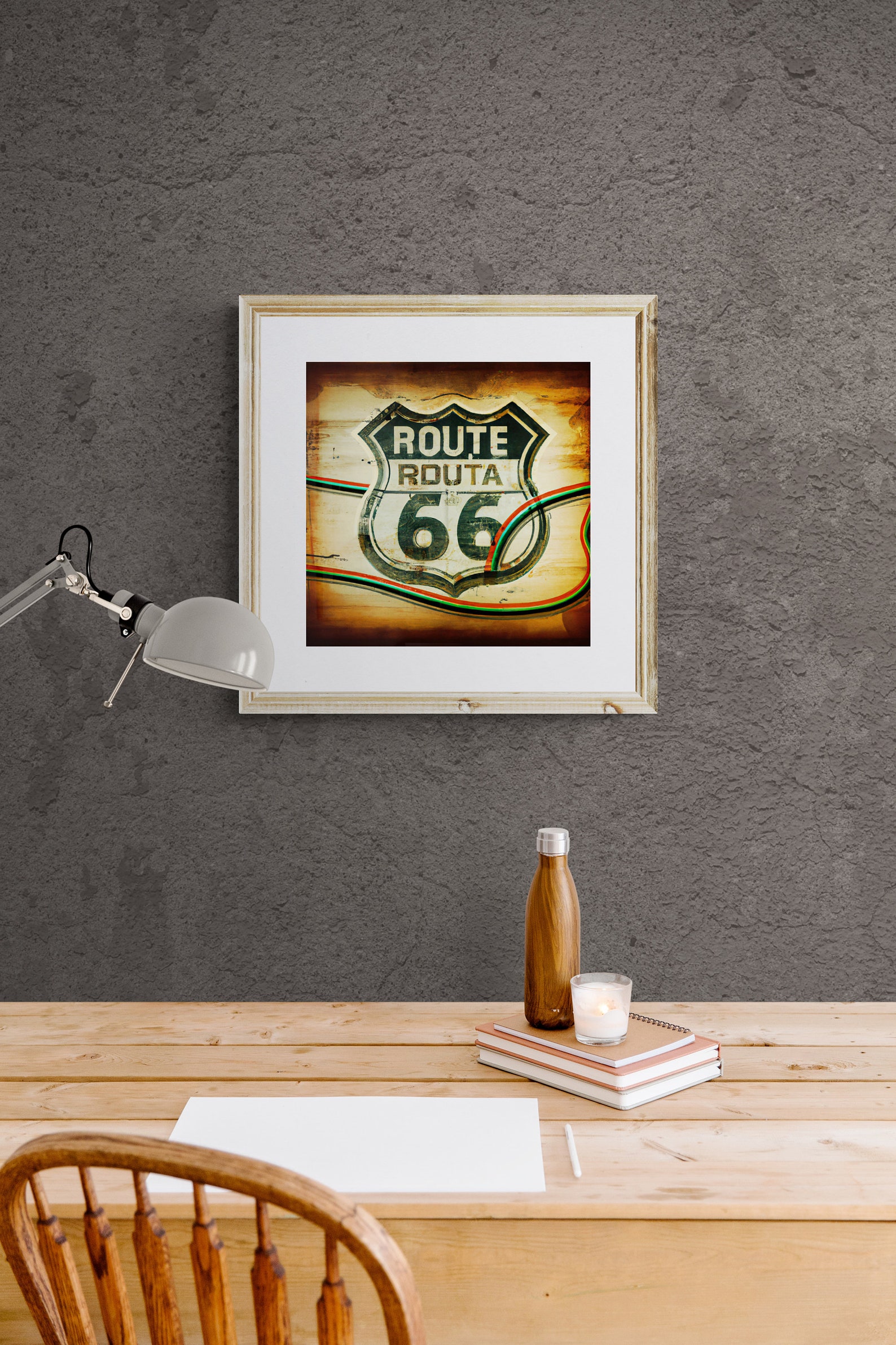Vintage Route 66 Wall Art Two Route 66 Printable Artworks - Etsy