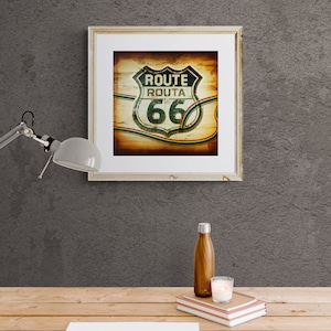 Vintage Route 66 Wall Art | Two Route 66 Printable Artworks | Route 66 ...