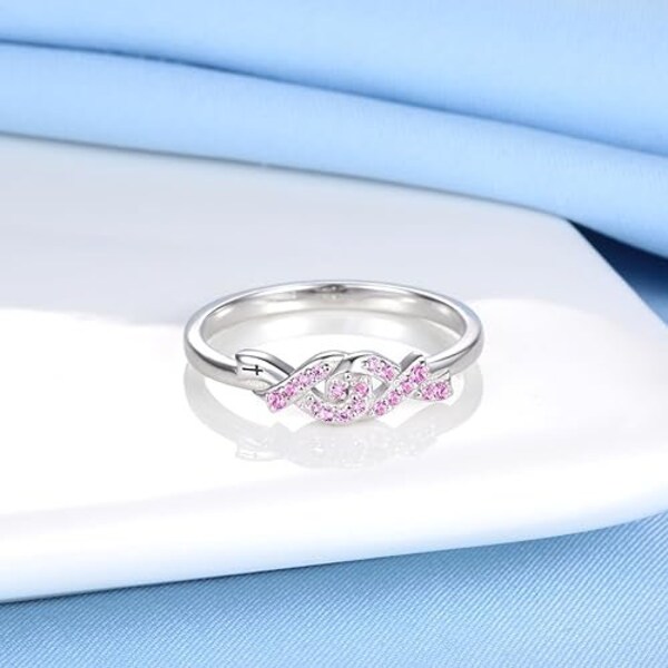Breast Cancer Ring - Etsy