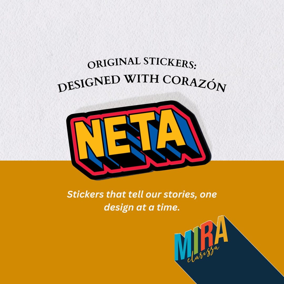 Neta Sticker | Spanish Sticker | Mexican Funny Phrase | Laptop Sticker ...