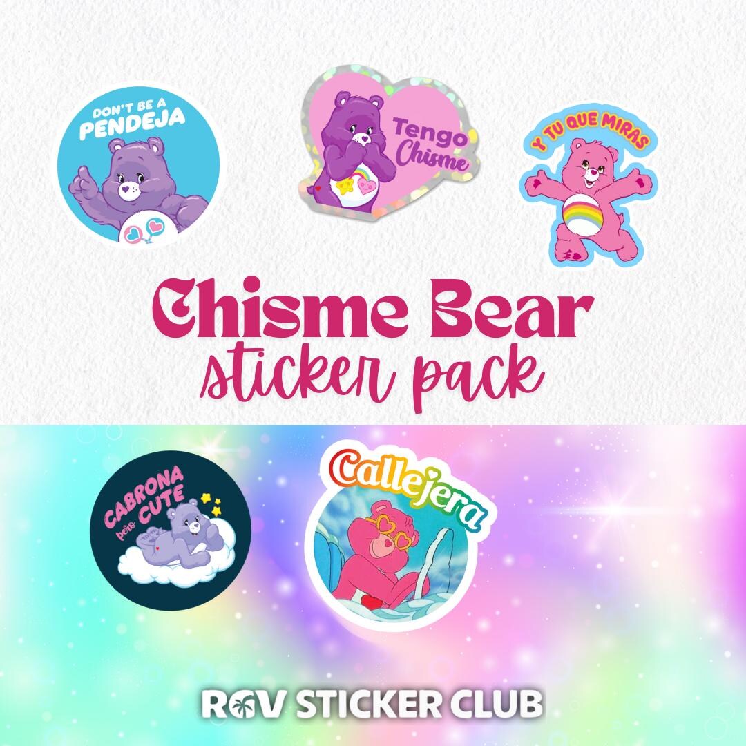 Chisme Bear Sticker Pack | Cabrona | Latina | Gift for Her | Mujer ...