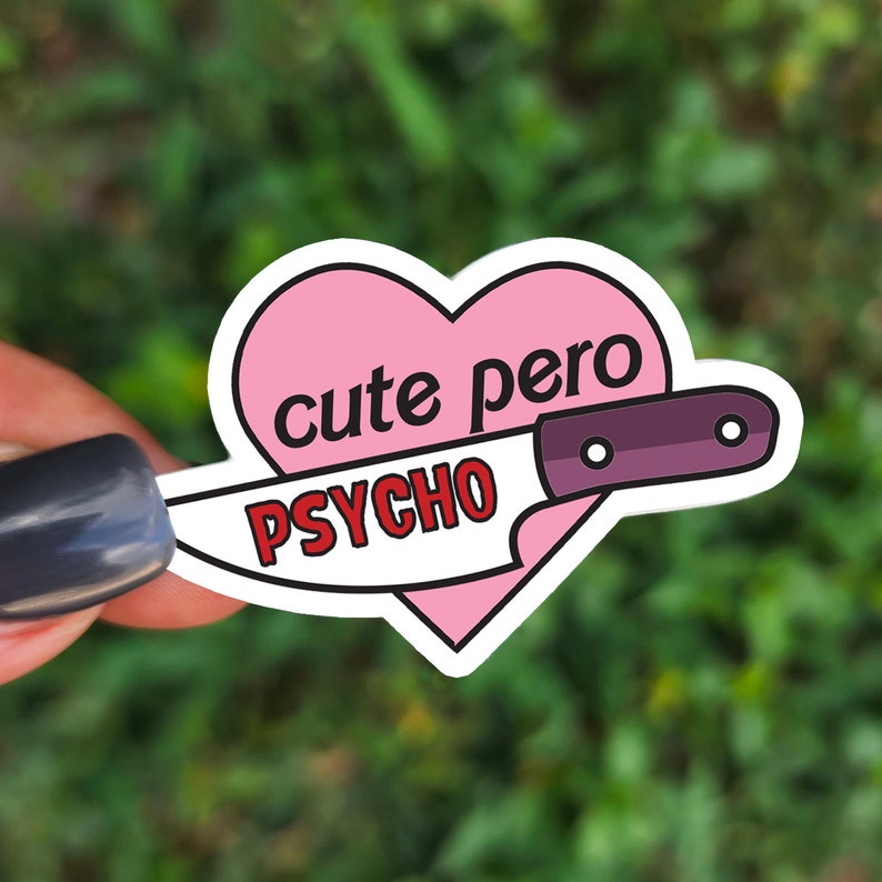 Cute Pero Psycho Sticker | Mexican Sticker | Funny Sticker | Spanish ...