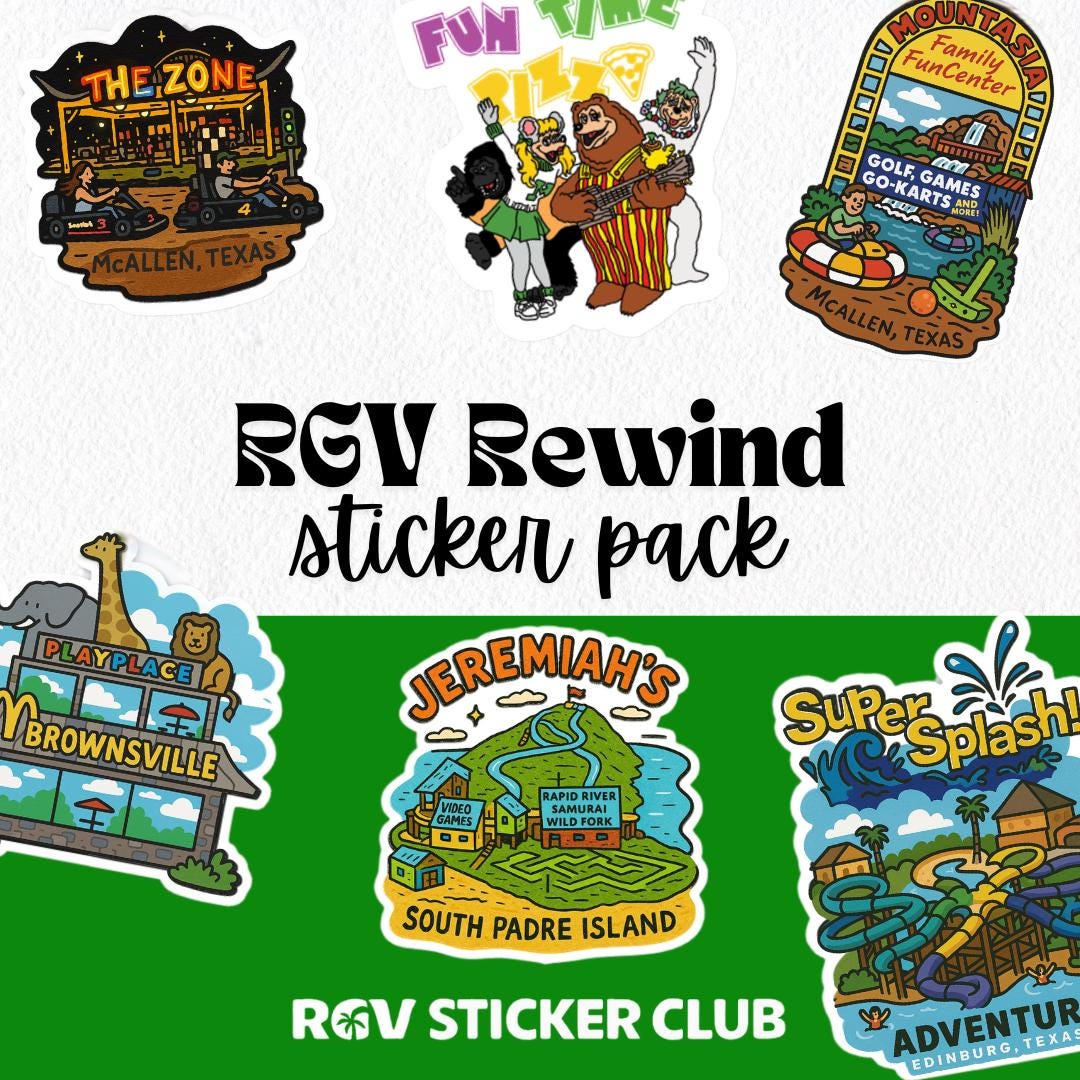 RGV Rewind Sticker Pack – 956 Nostalgia Series | Rio Grande Valley ...