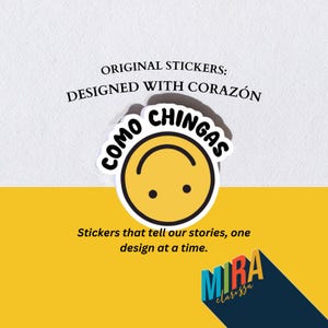 Como Chingas Sticker Mexican Sticker Hispanic Spanish Mexican Gift Pop ...