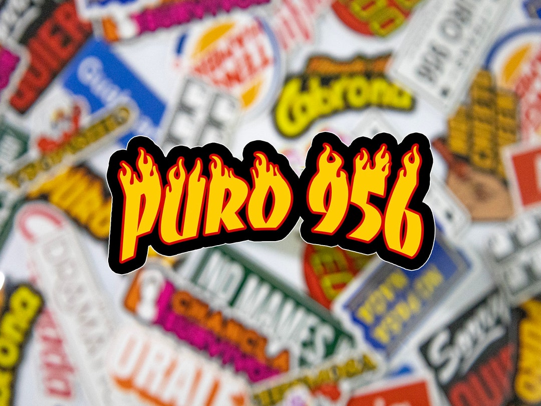 Puro 956 Flames Rio Grande Valley Sticker Texas Sticker 956 Sticker ...