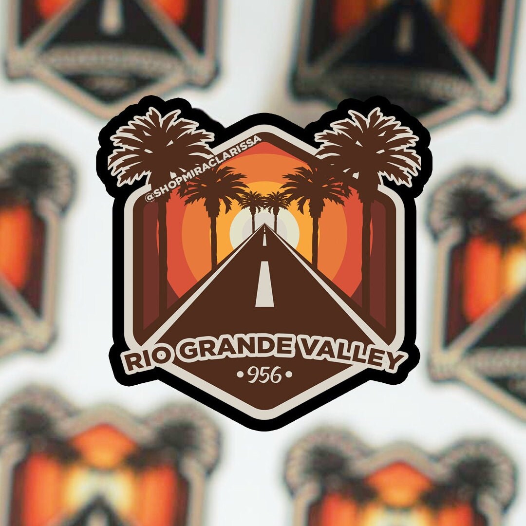 956 Sticker Rio Grande Valley Sticker South Texas Art 956 Cuh 956 ...