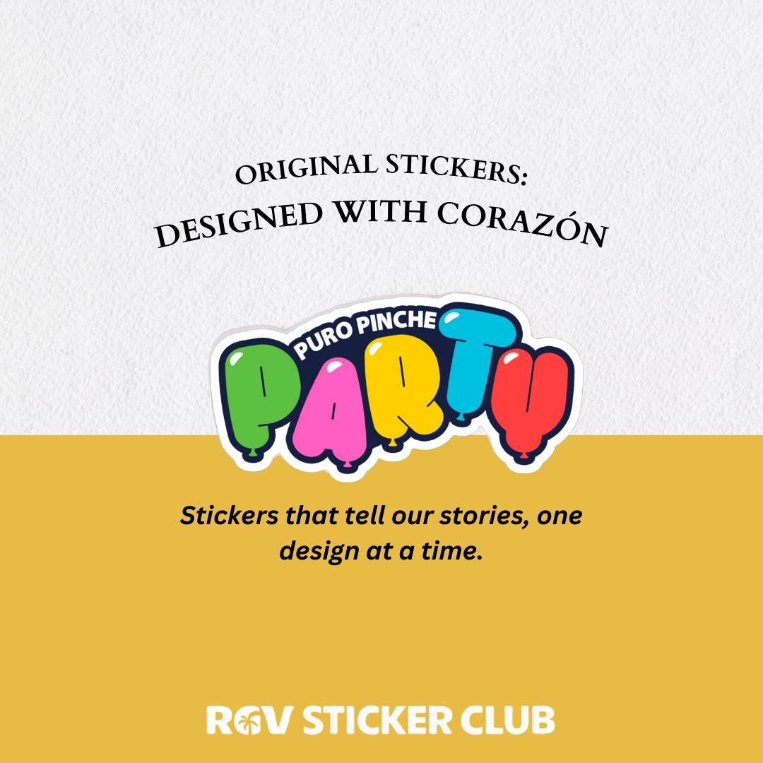 Puro Party Sticker | Mexican | Hispanic | Funny Sticker | Spanish ...
